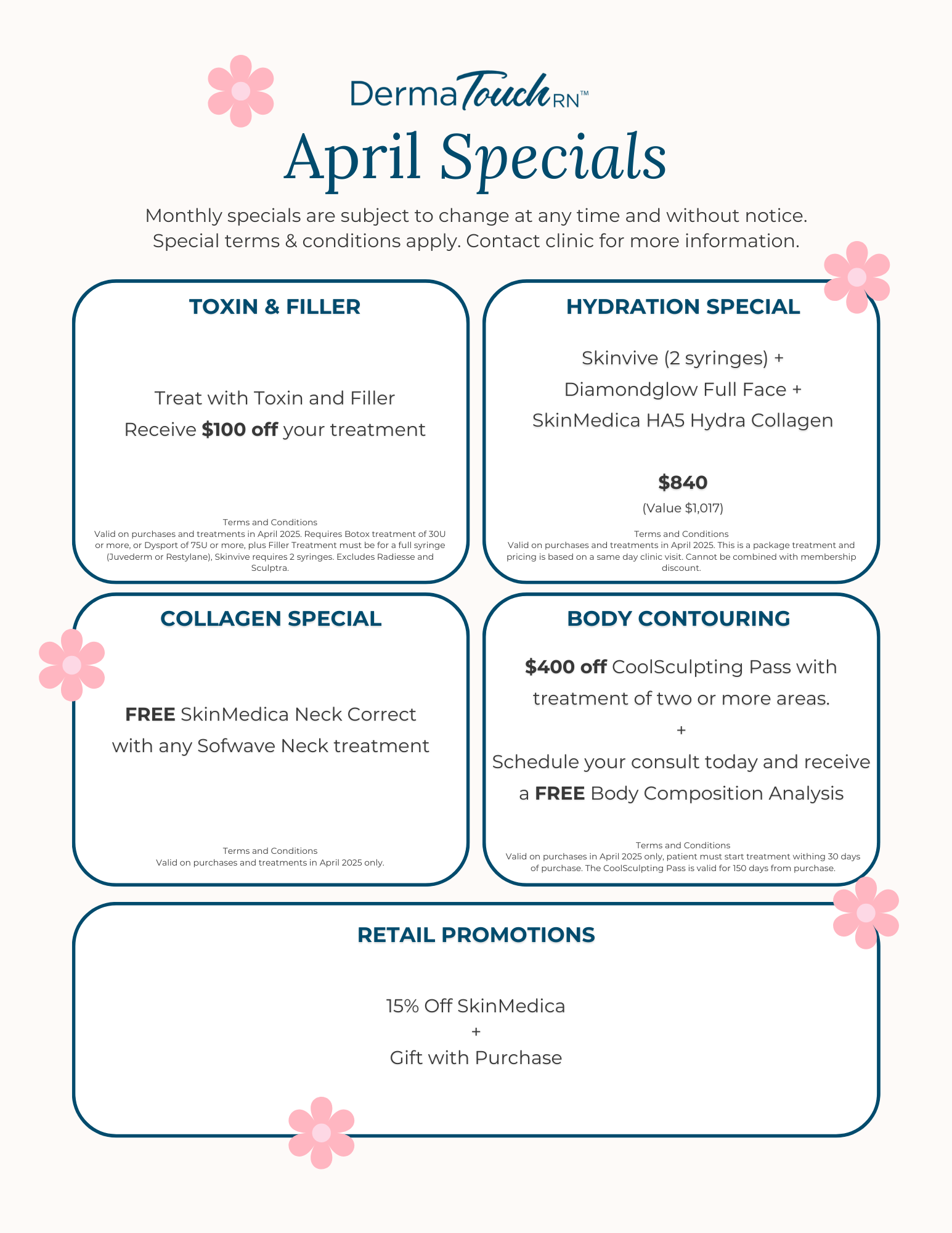 Specials | DermaTouch RN